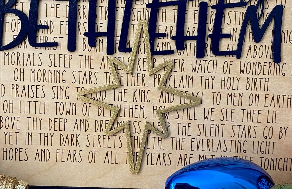 Oh Little Town of Bethlehem SVG Laser Ready File Oh Little - Etsy