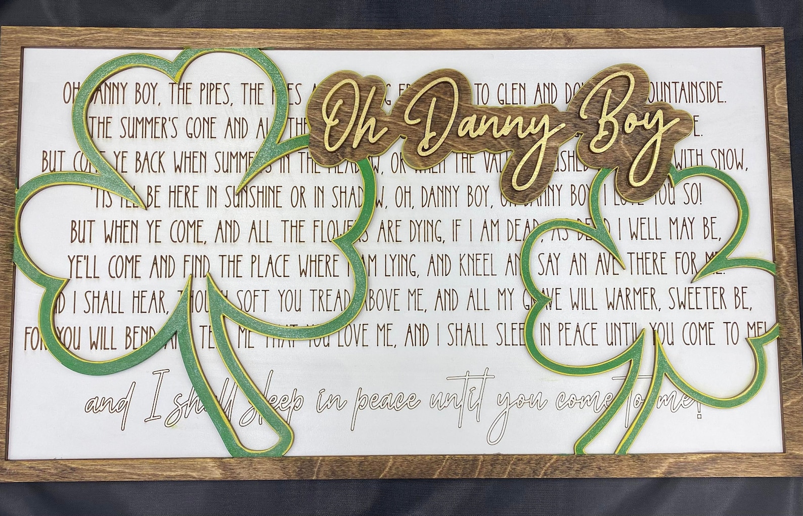 Oh Danny Boy Laser Ready SVG File Irish Song Festive and Fun - Etsy