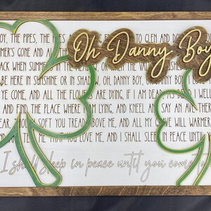 Oh Danny Boy Laser Ready SVG File Irish Song Festive and Fun - Etsy