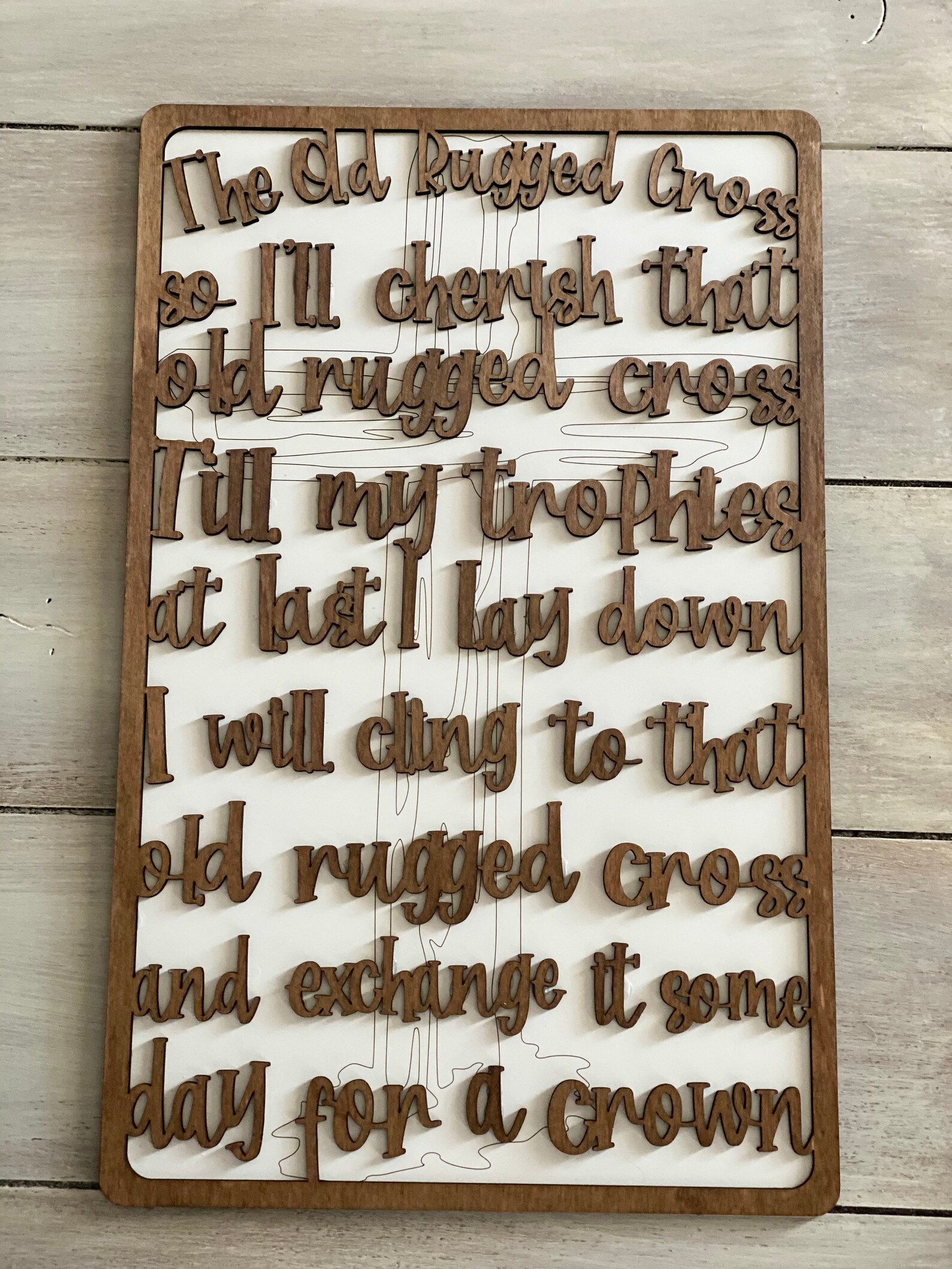Old Rugged Cross DIGITAL File SVG Laser Glowforge Ready Inspirational ...