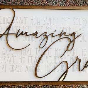 Amazing Grace SVG Digital File GLOWFORGE Laser Ready - Etsy