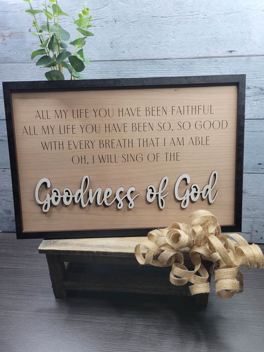 Goodness of God Laser SVG Glowforge Digital File Philippians 4 13 - Etsy