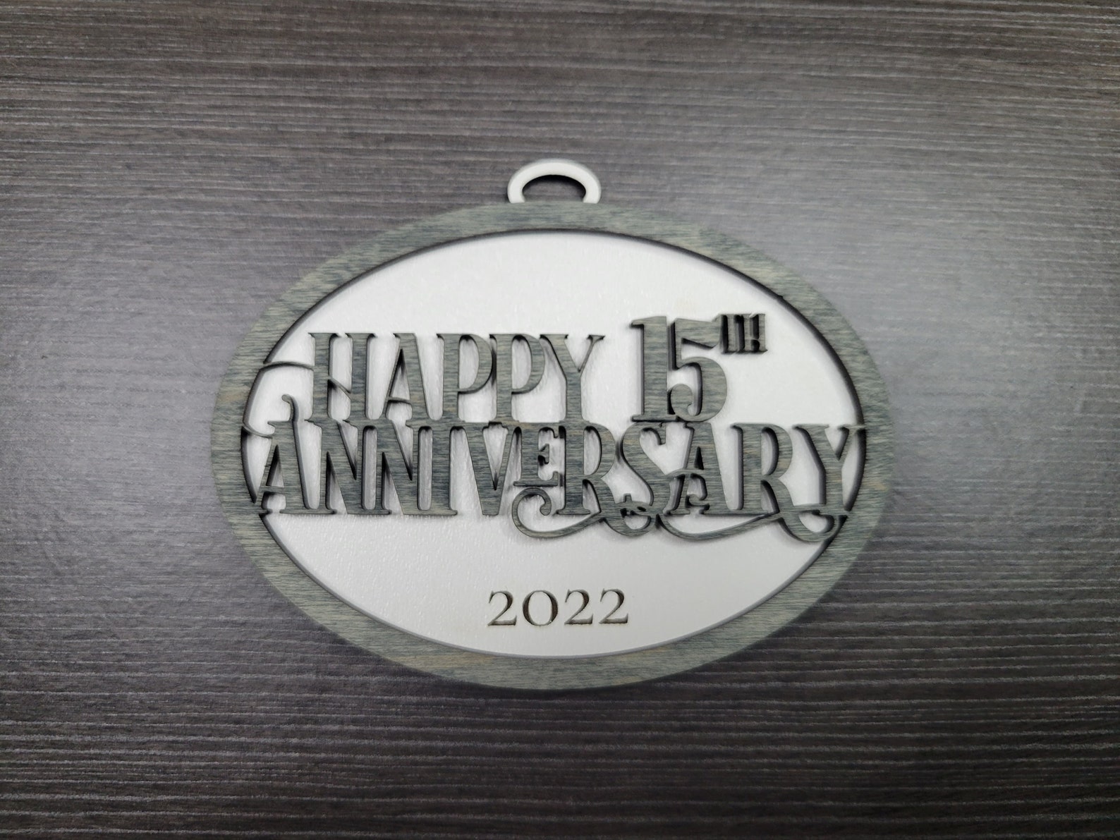 Happy Anniversary Ornament SVG Digital File GLOWFORGE Laser Ready ...