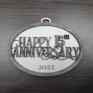 Happy Anniversary Ornament SVG Digital File GLOWFORGE Laser Ready ...