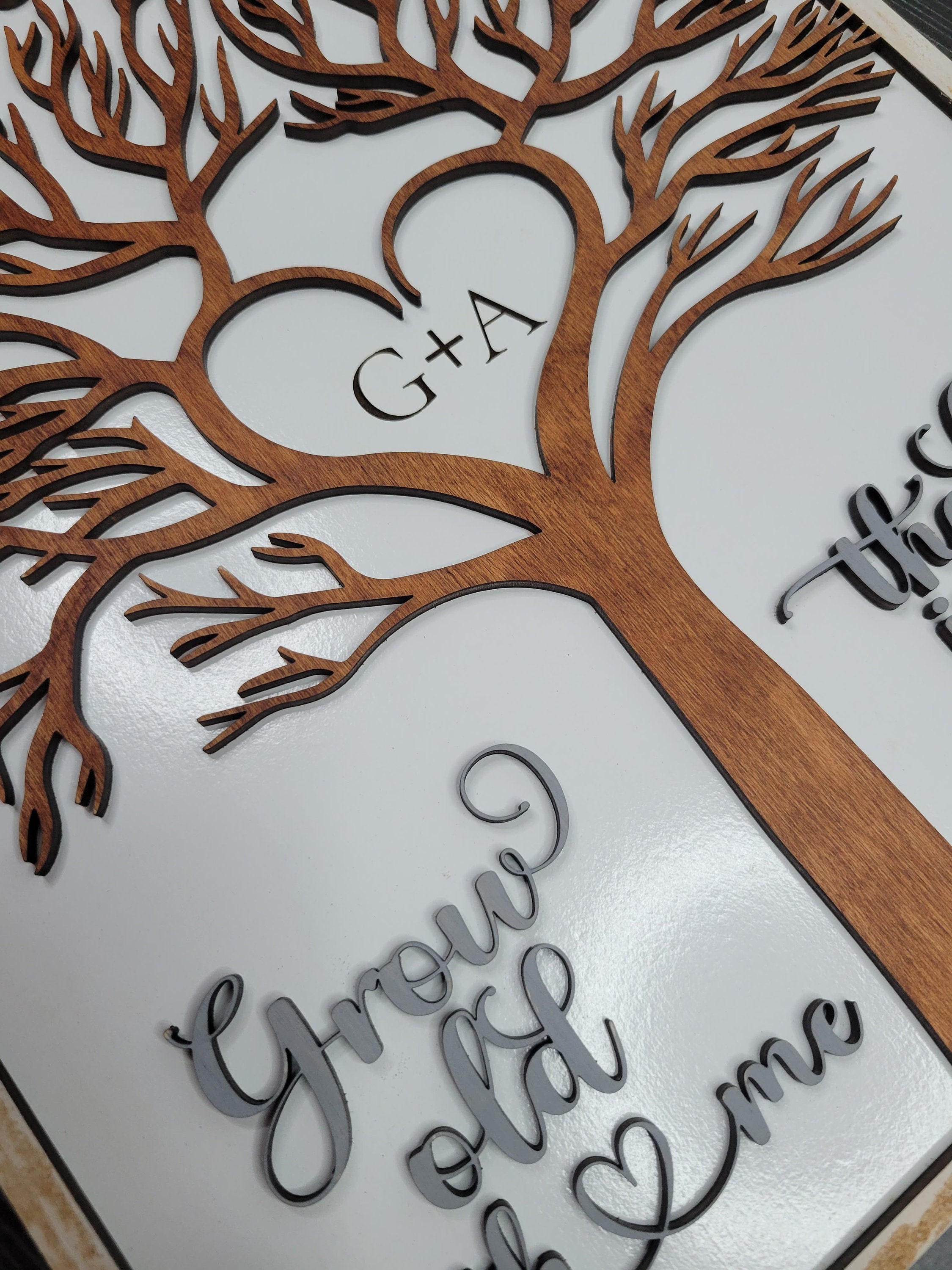 Grow Old With Me the Best is yet to Be Anniversary Tree SVG Laser File ...