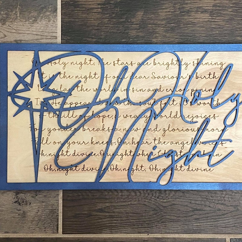 Oh Holy Night Sign - Etsy