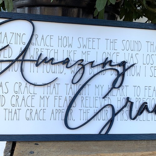 Amazing Grace SVG Digital File GLOWFORGE Laser Ready - Etsy