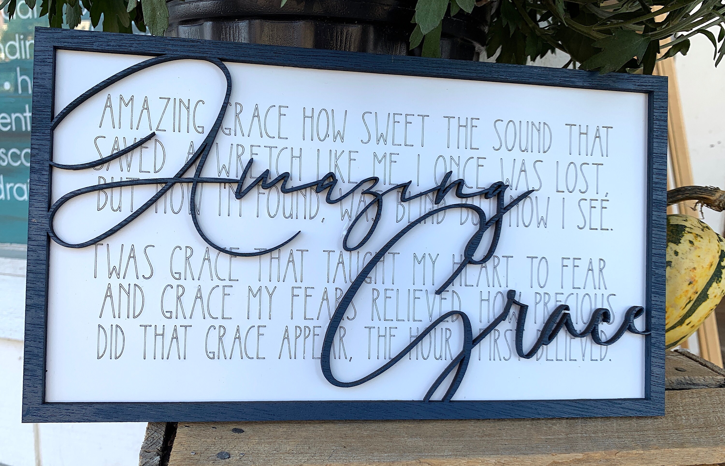 Amazing Grace SVG Digital File GLOWFORGE Laser Ready - Etsy