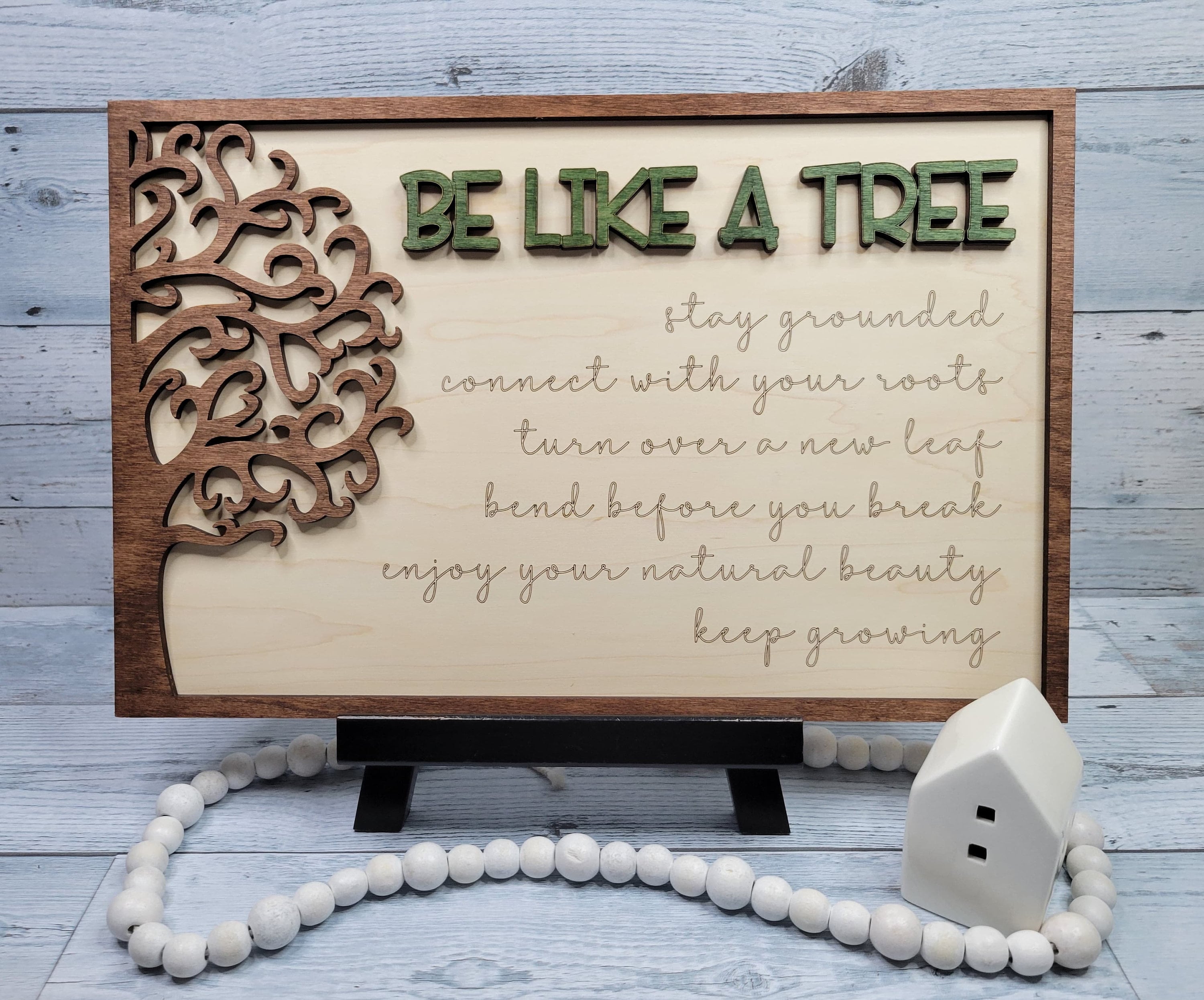 Be Like a Tree SVG Laser Ready File DIY Layered Sign | Etsy