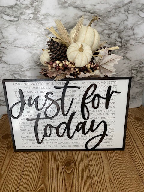 Just for Today SVG Laser Ready Glowforge File Reiki Signs - Etsy