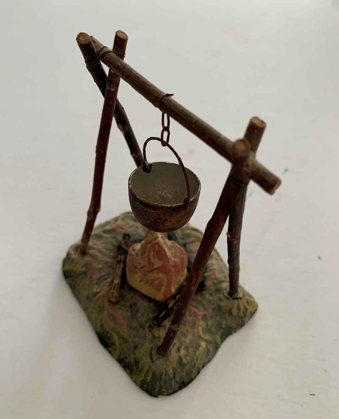 Antique Miniature Campfire Toy - Etsy
