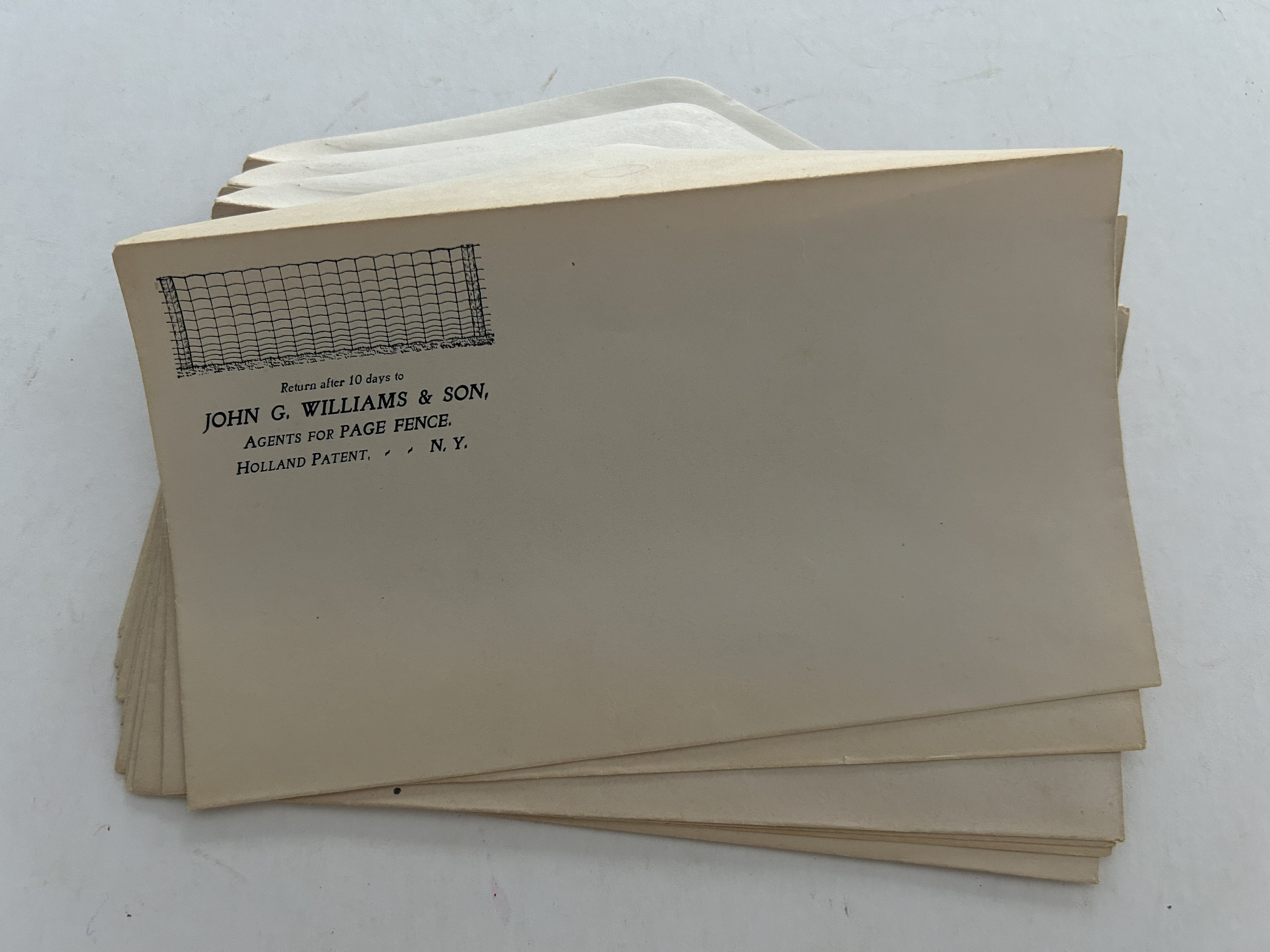 Vintage Unused Business Envelopes Advertising Page Fence - Etsy