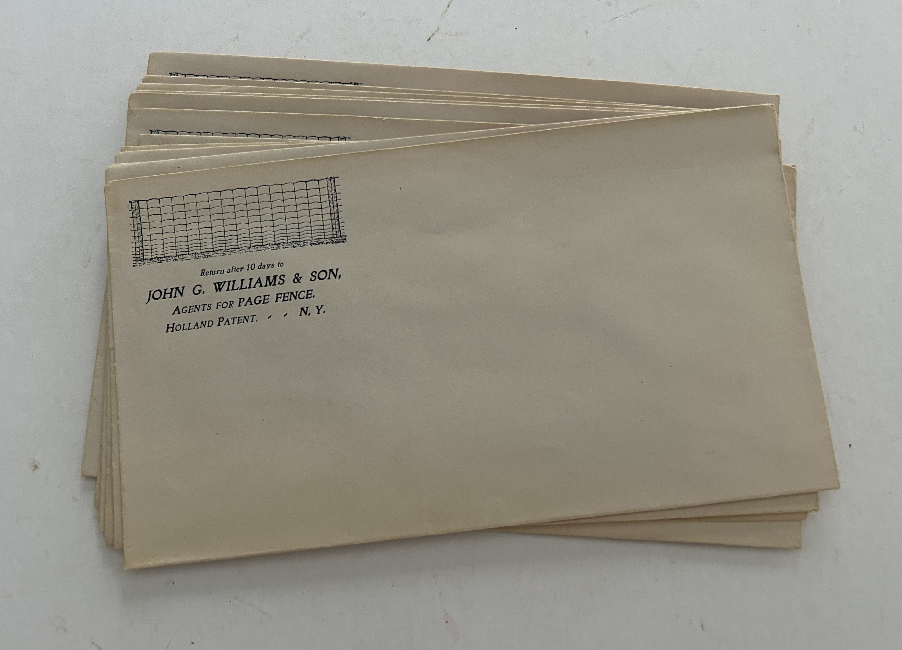 Vintage Unused Business Envelopes Advertising Page Fence - Etsy