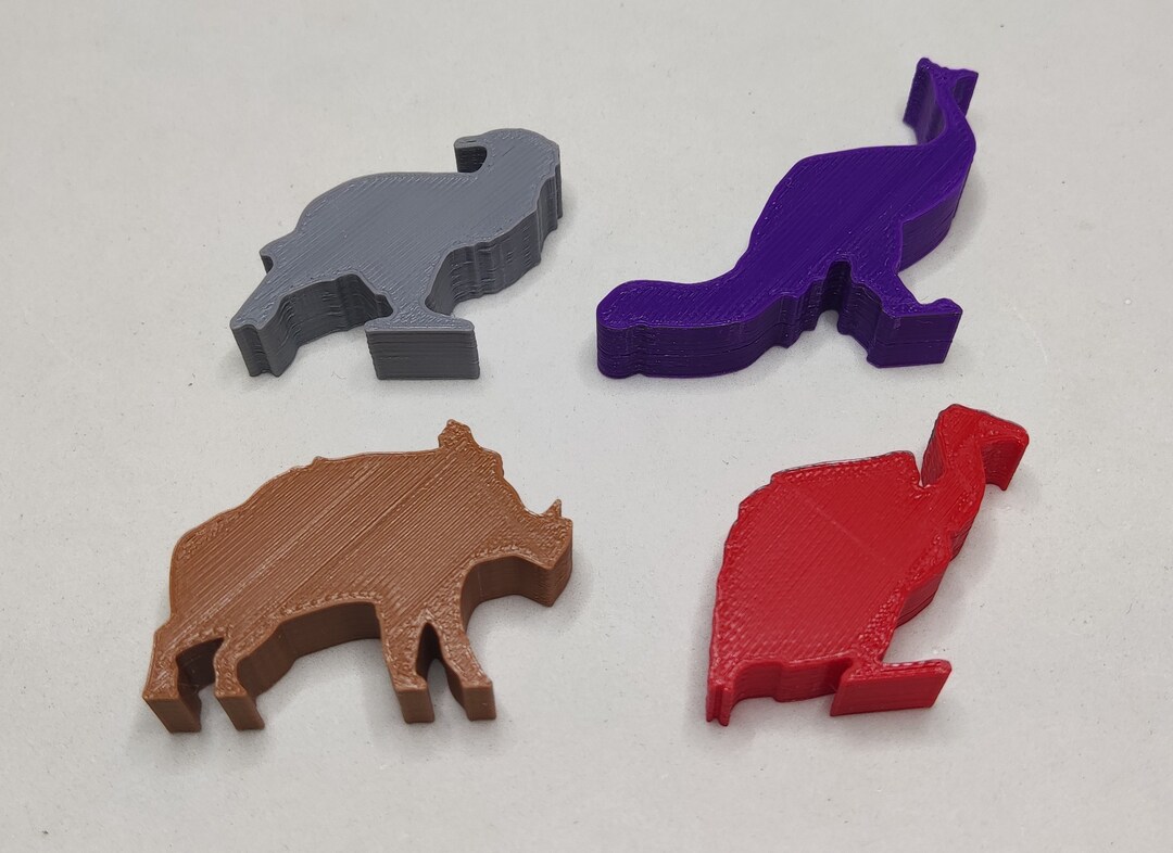 Meeples Big Animal Figures or Tokens Critters for Board Games ...