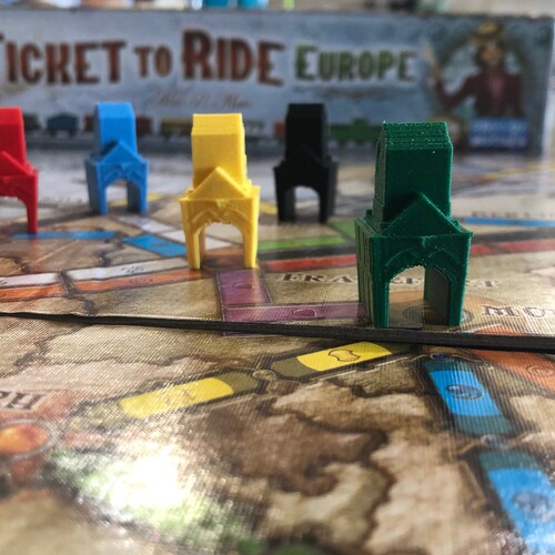 Unofficial Replacement Pieces for Ticket to Ride Board Game | Etsy