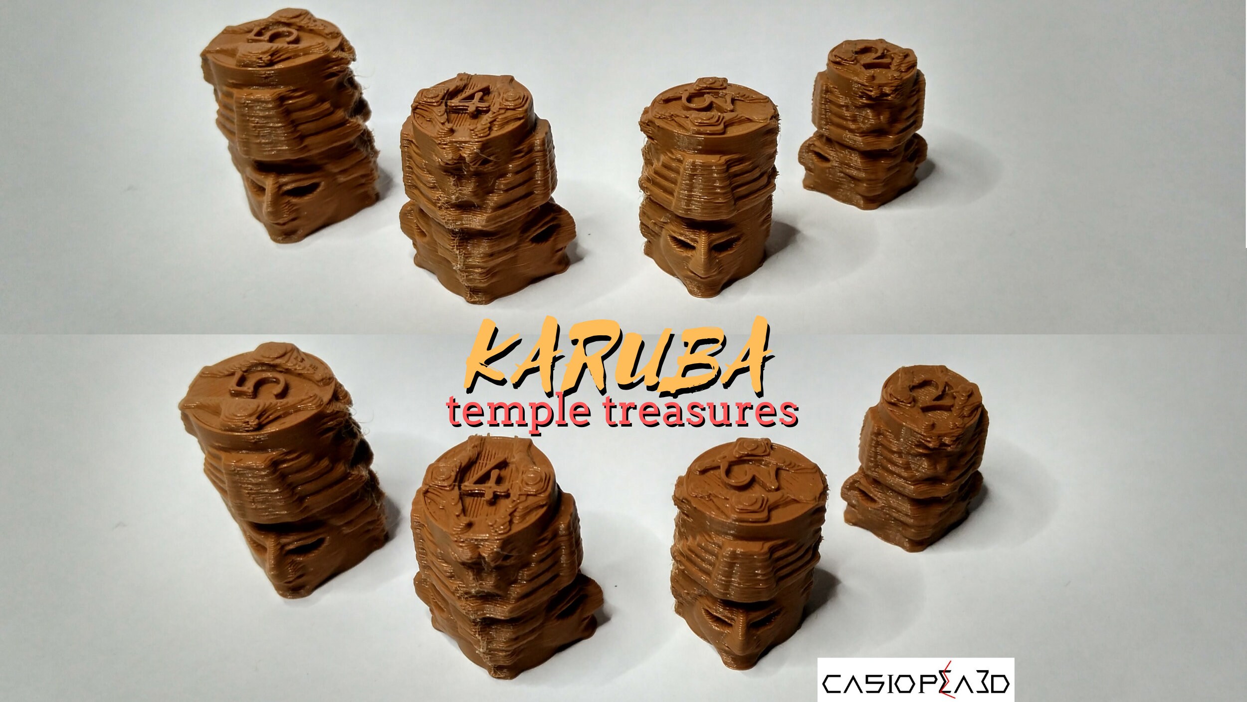 KARUBA Temple Treasures 16x Tokens for Board Game | Etsy