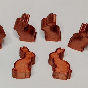 Meeples Animal Figures or Tokens Critters for Board Games - CASIOPEA3D ...