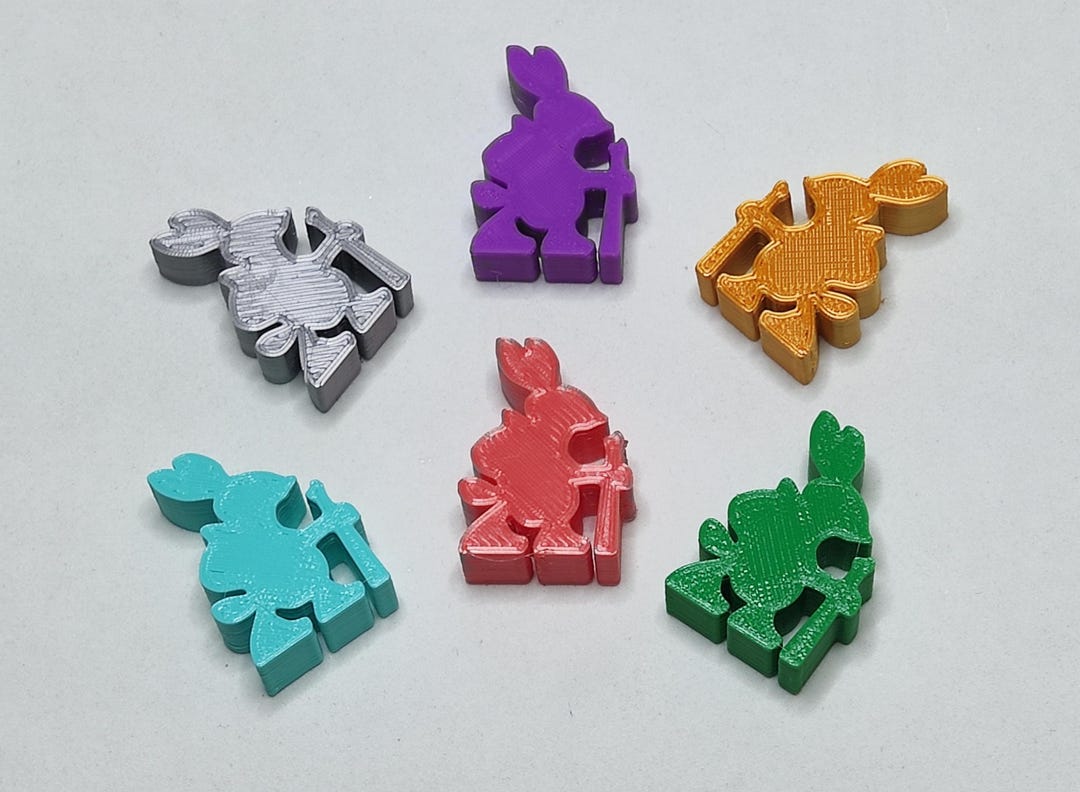 Meeples Animal Figures or Tokens Critters for Board Games - CASIOPEA3D ...