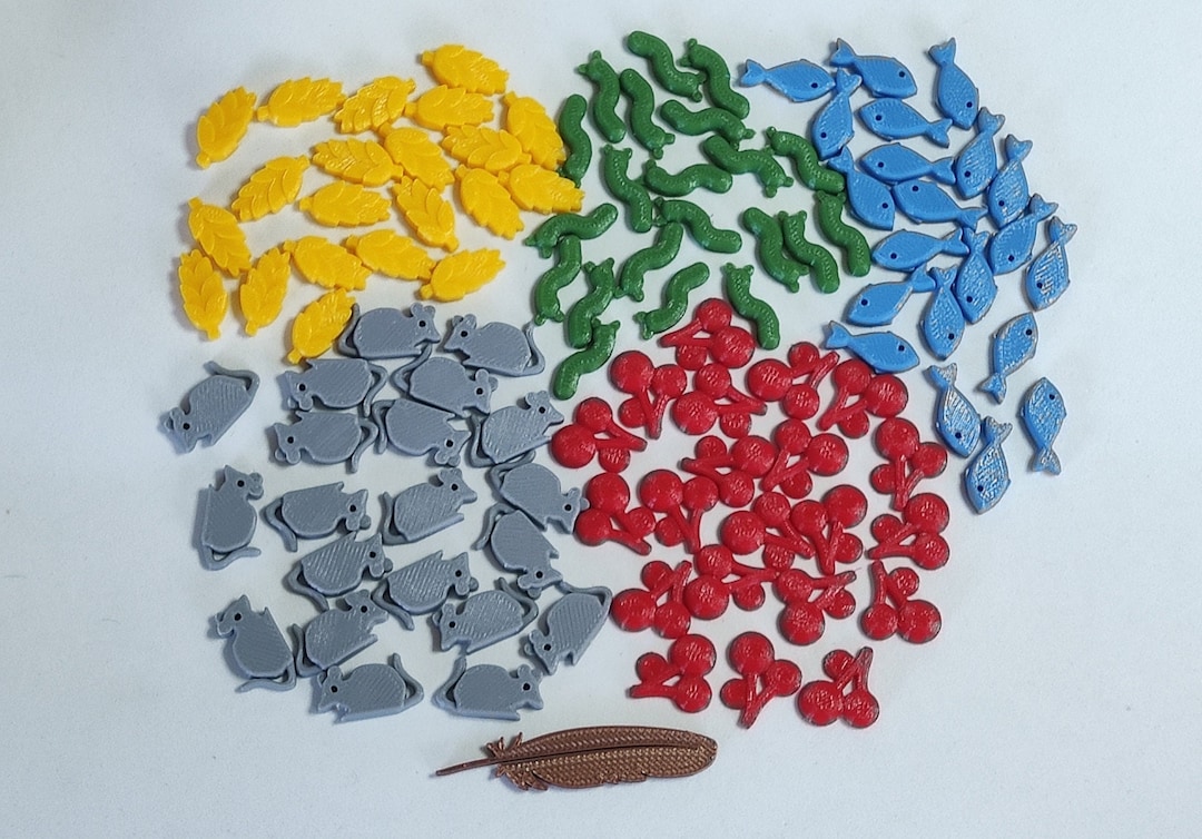 Wingspan (unofficial) - Resources Food Token Board Game - CASIOPEA3D 3D ...