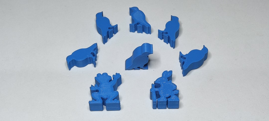 Meeples Animal Figures or Tokens Critters for Board Games CASIOPEA3D 3D ...