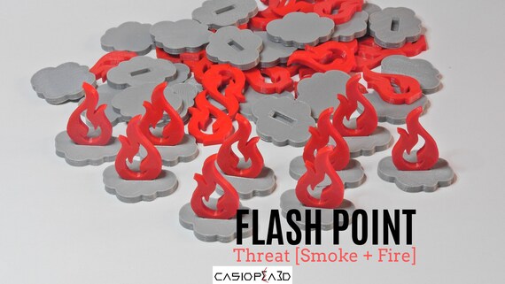 Flash Point and More Resources Token Board Games 3D | Etsy