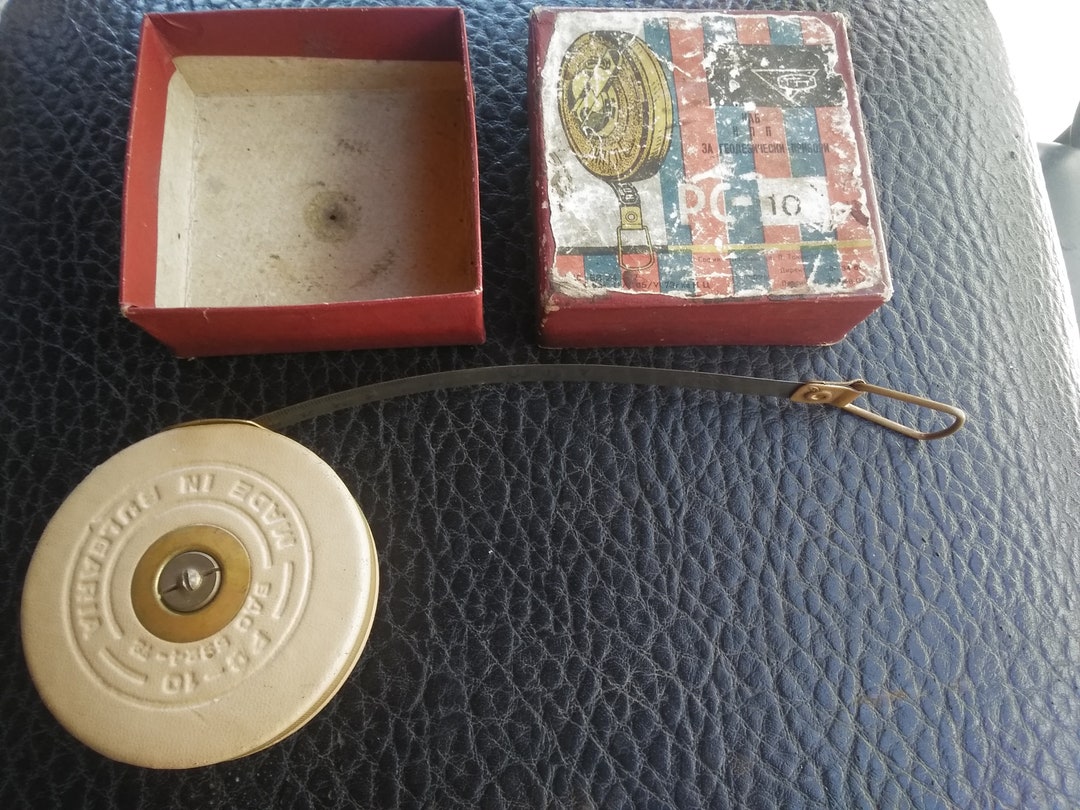 Vintage Measuring Metal Tape 5 M - Old Measure Tape 5 M - Metal Meter ...