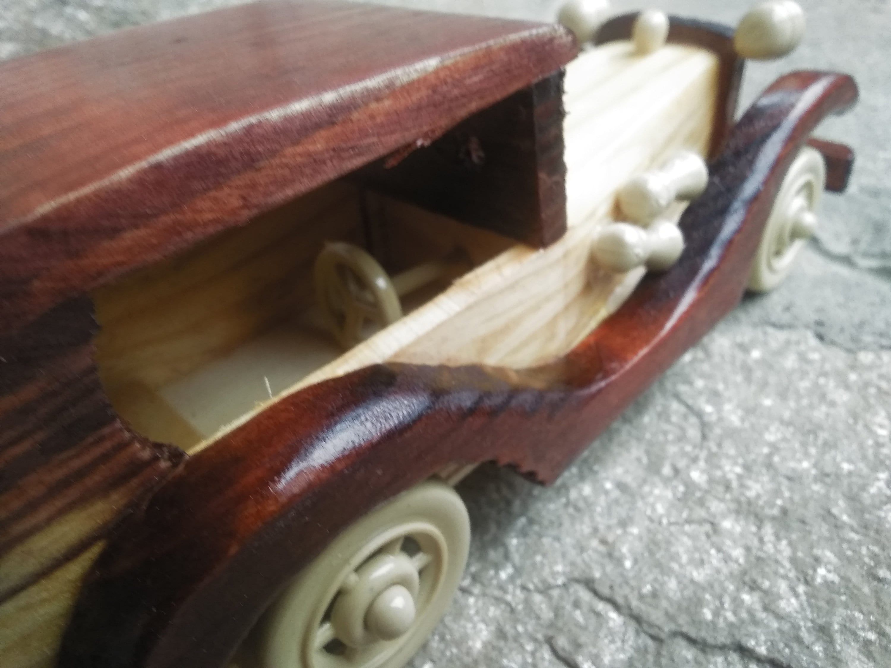 Hand Made Model Old Car Wooden Model Retro Car Wooden Toys | Etsy