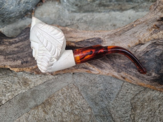 Unique Smoking Pipe Vintage Tobacco Pipe Made of Sea Foam | Etsy