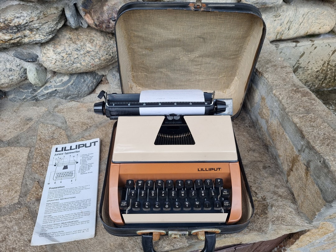 Old Typewriter LILLIPUT Retro Belgium Typewriter Rare Typewriter ...