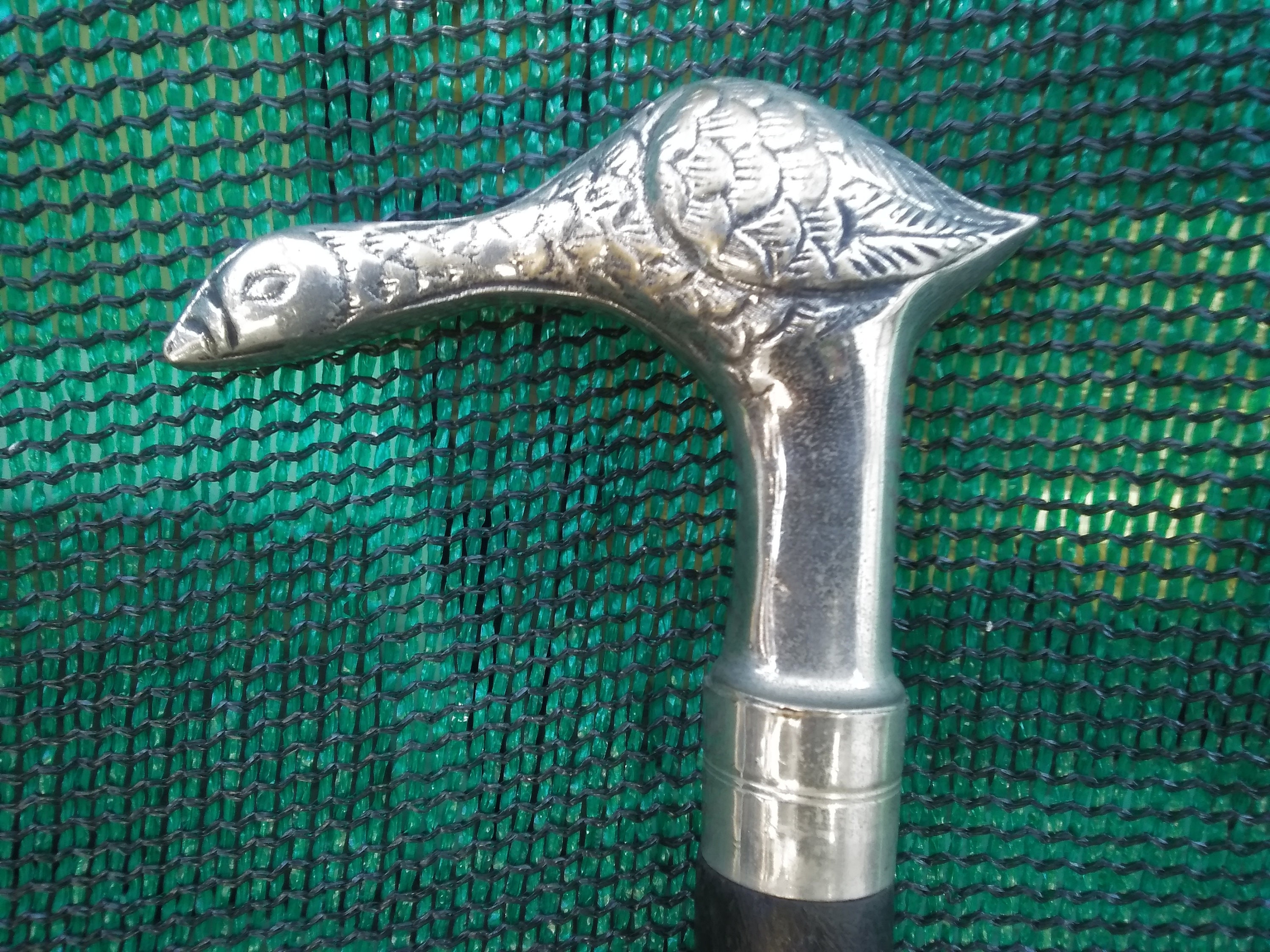 Walking Stick With Goose Vintage Cane Metal Sculpture Duck - Etsy