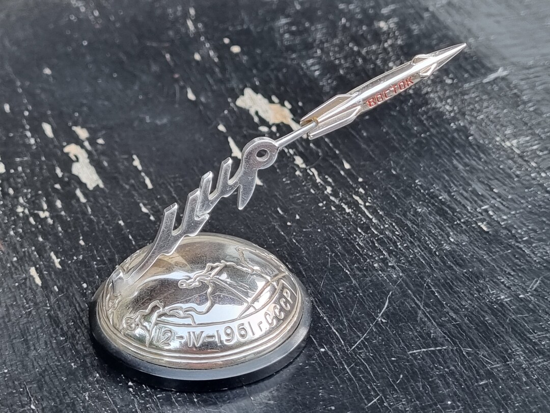 Vintage Soviet Sputnik Vostok Souvenir Space Russian Rocket Soviet ...