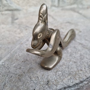 Vintage Brronze Nutcracker Squirrel - Rare Nutcracker Squirrel - Solid ...