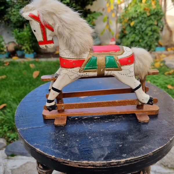 Wooden Horse Swing - Etsy UK