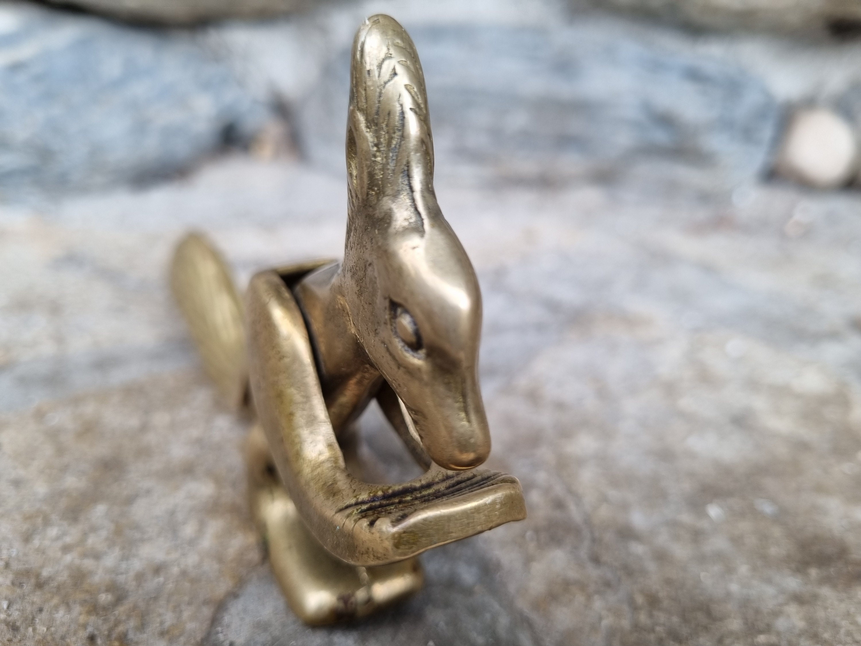 Vintage Brronze Nutcracker Squirrel Rare Nutcracker Squirrel - Etsy