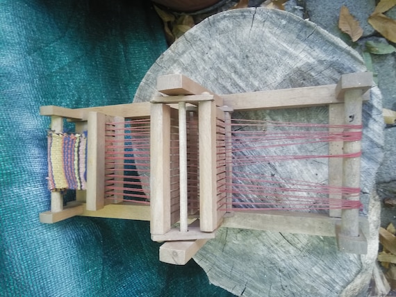 Souvenirs & Events Weaving Wood tools Big Weaving Loom with Shuttle ...