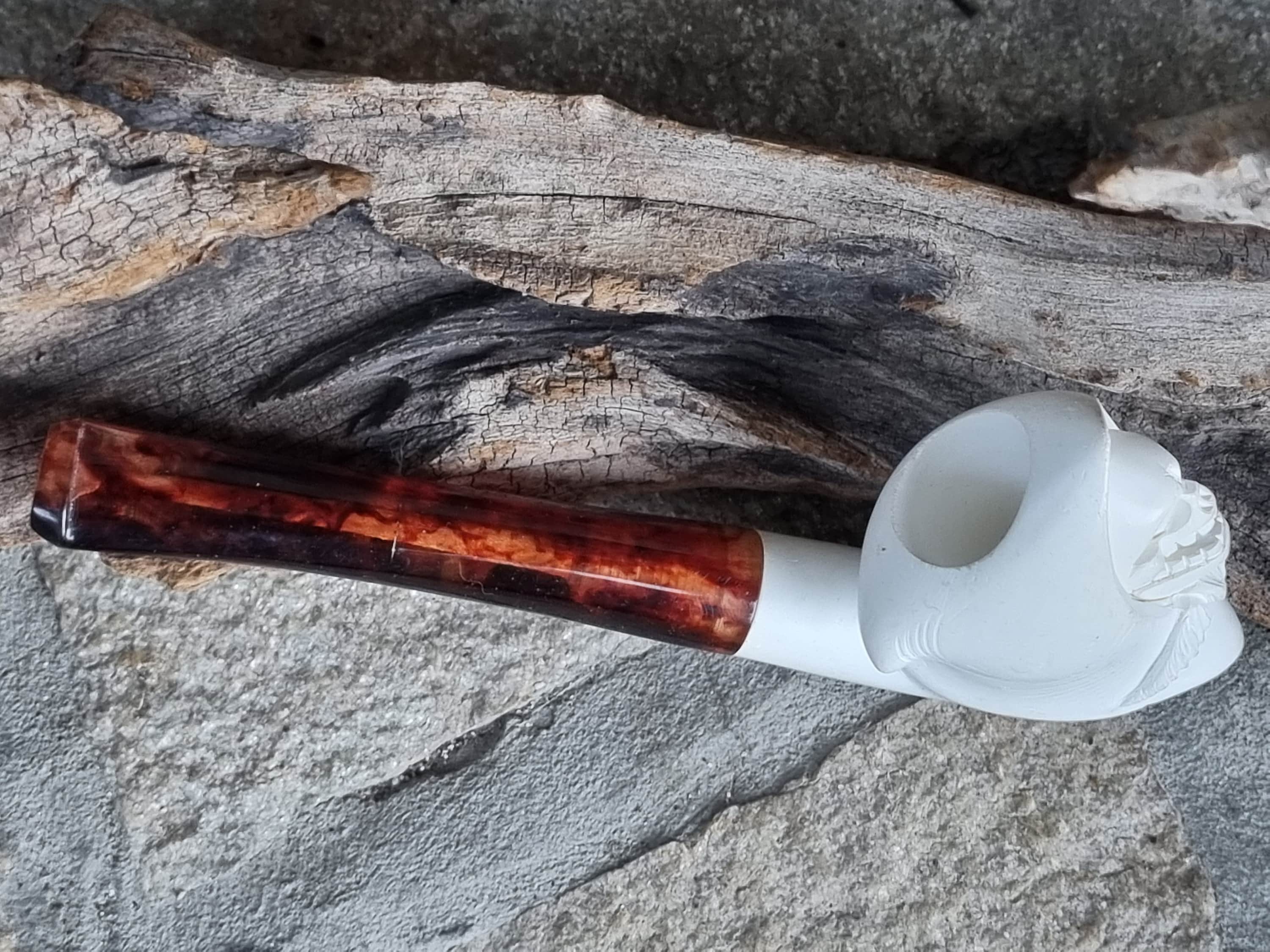 Unique Smoking Pipe Vintage Tobacco Pipe Made of Sea Foam - Etsy