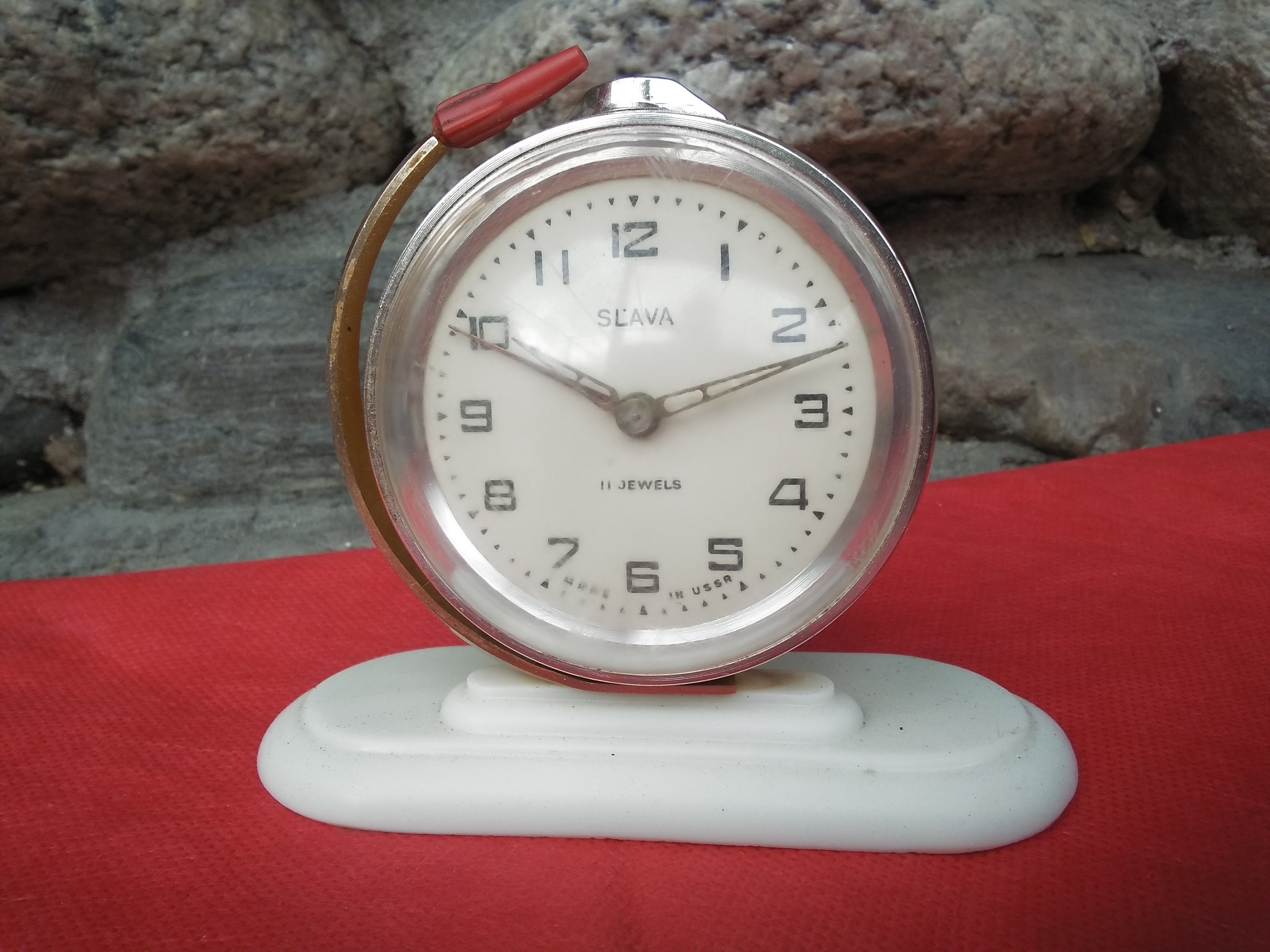 Rare Vintage Russian Clock Globe Alarm Clock Space Rocket - Etsy