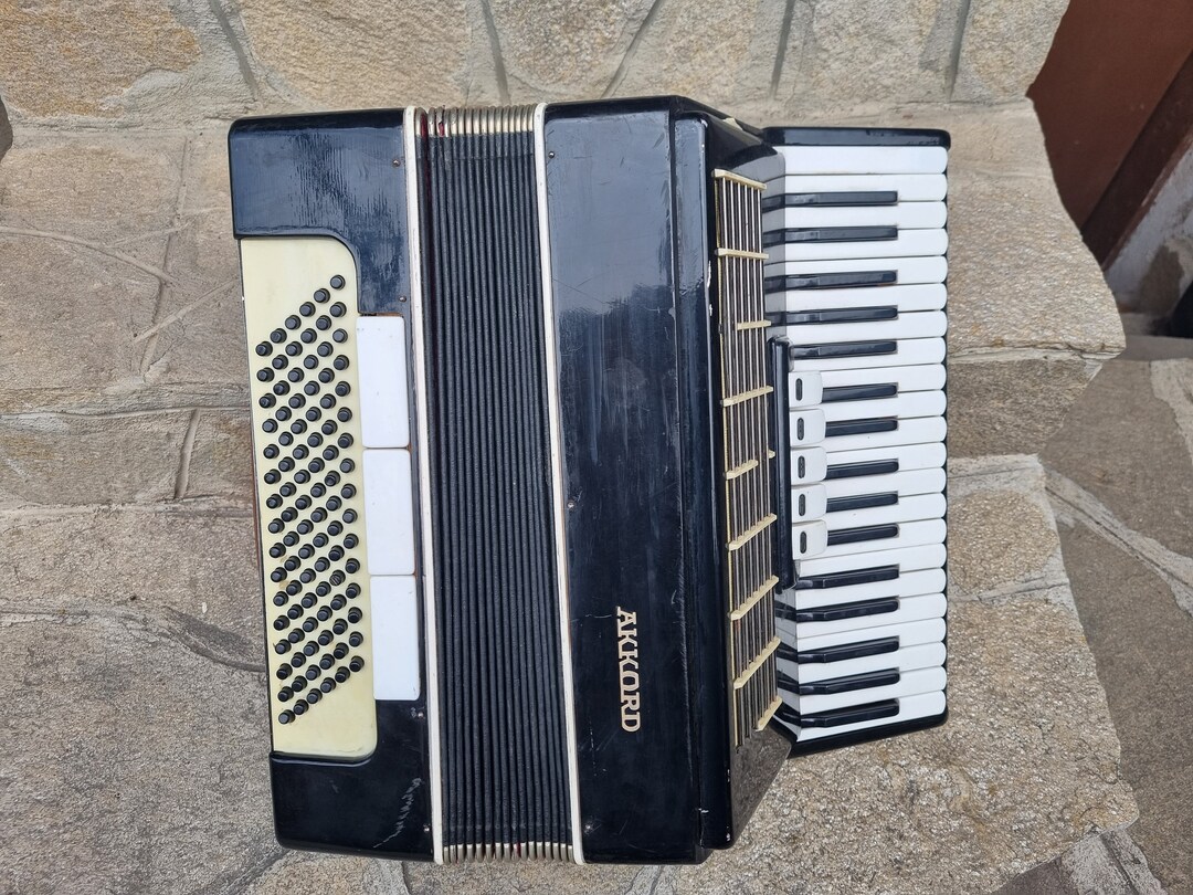 Big Profisional USSR Accordion - Retro Musical Instrument - Old USSR ...