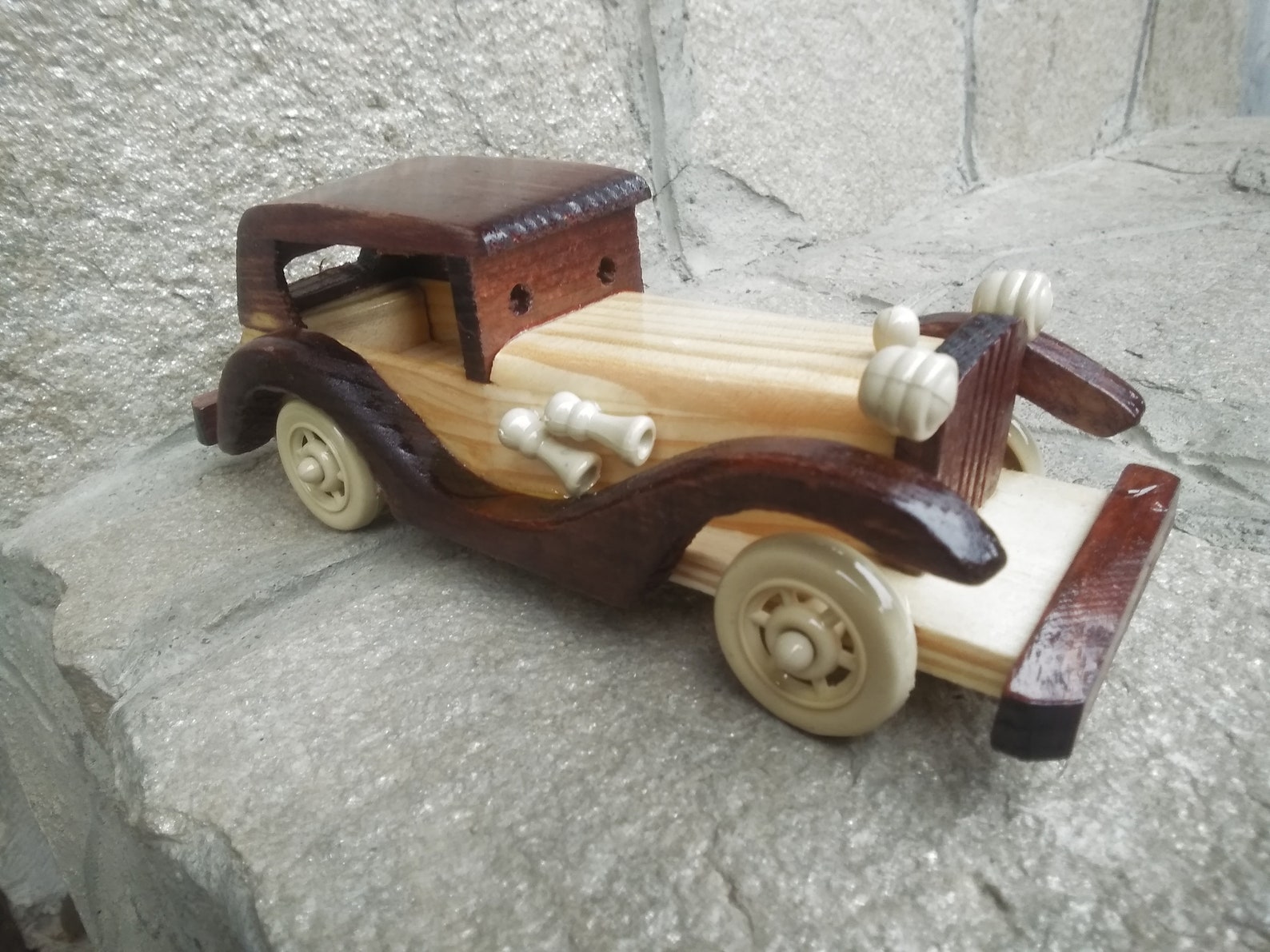 Hand Made Model Old Car Wooden Model Retro Car Wooden Toys | Etsy