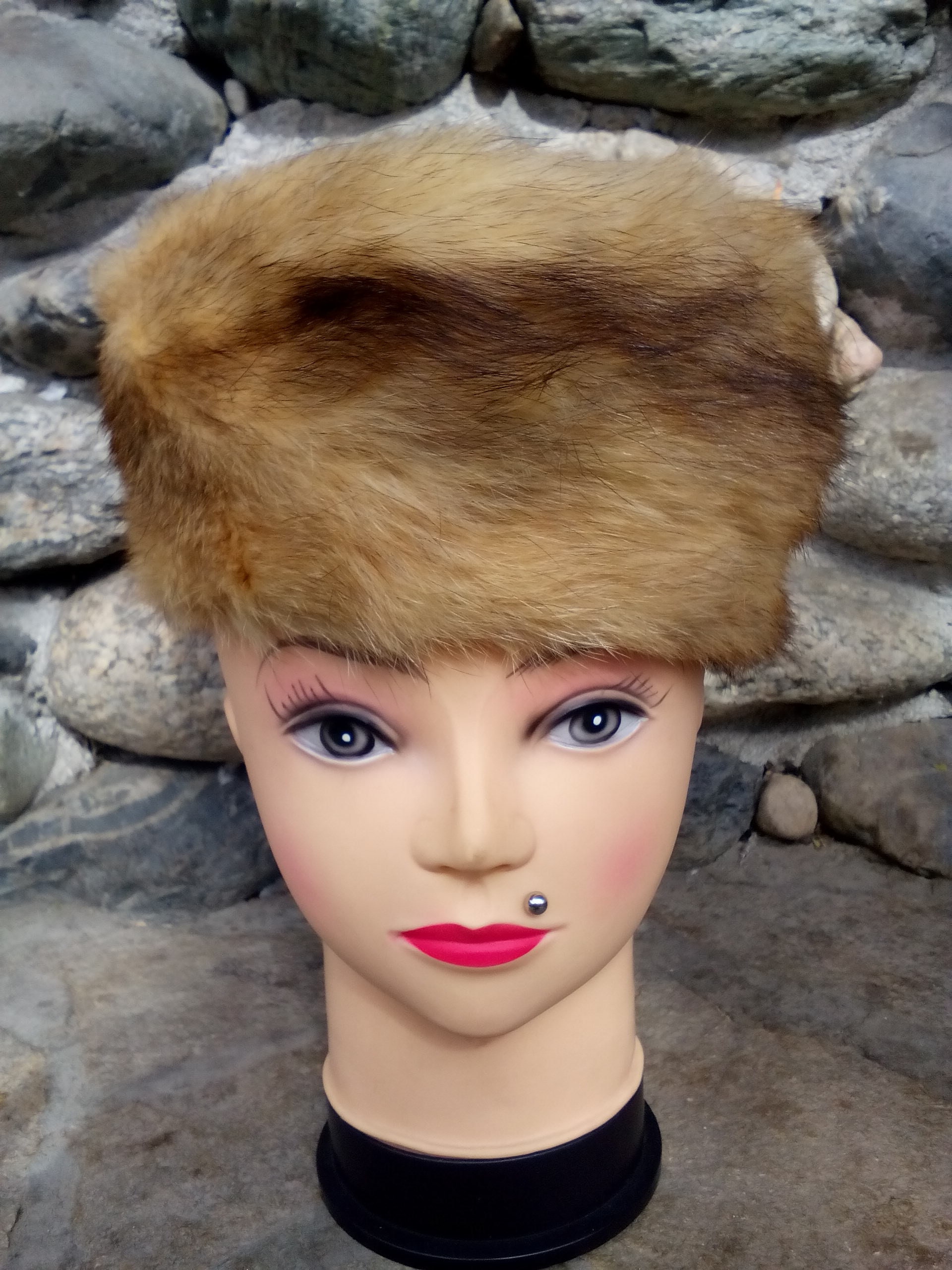 Lady's Hat From Natural Leather Russian Handmade Hat Hat - Etsy