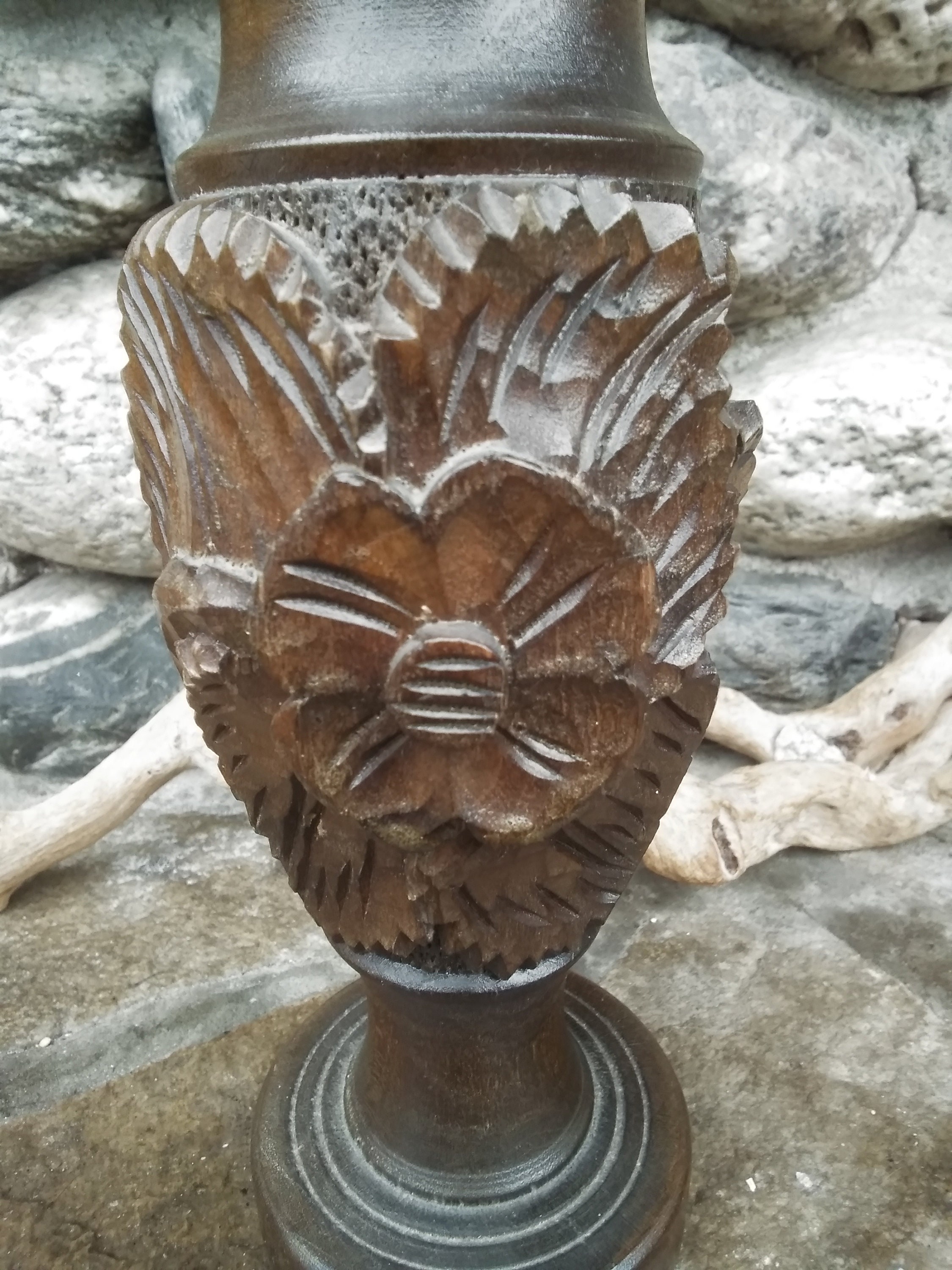 Handmade Wooden Vase Unique Hand Carved Vase Wooden Vase - Etsy