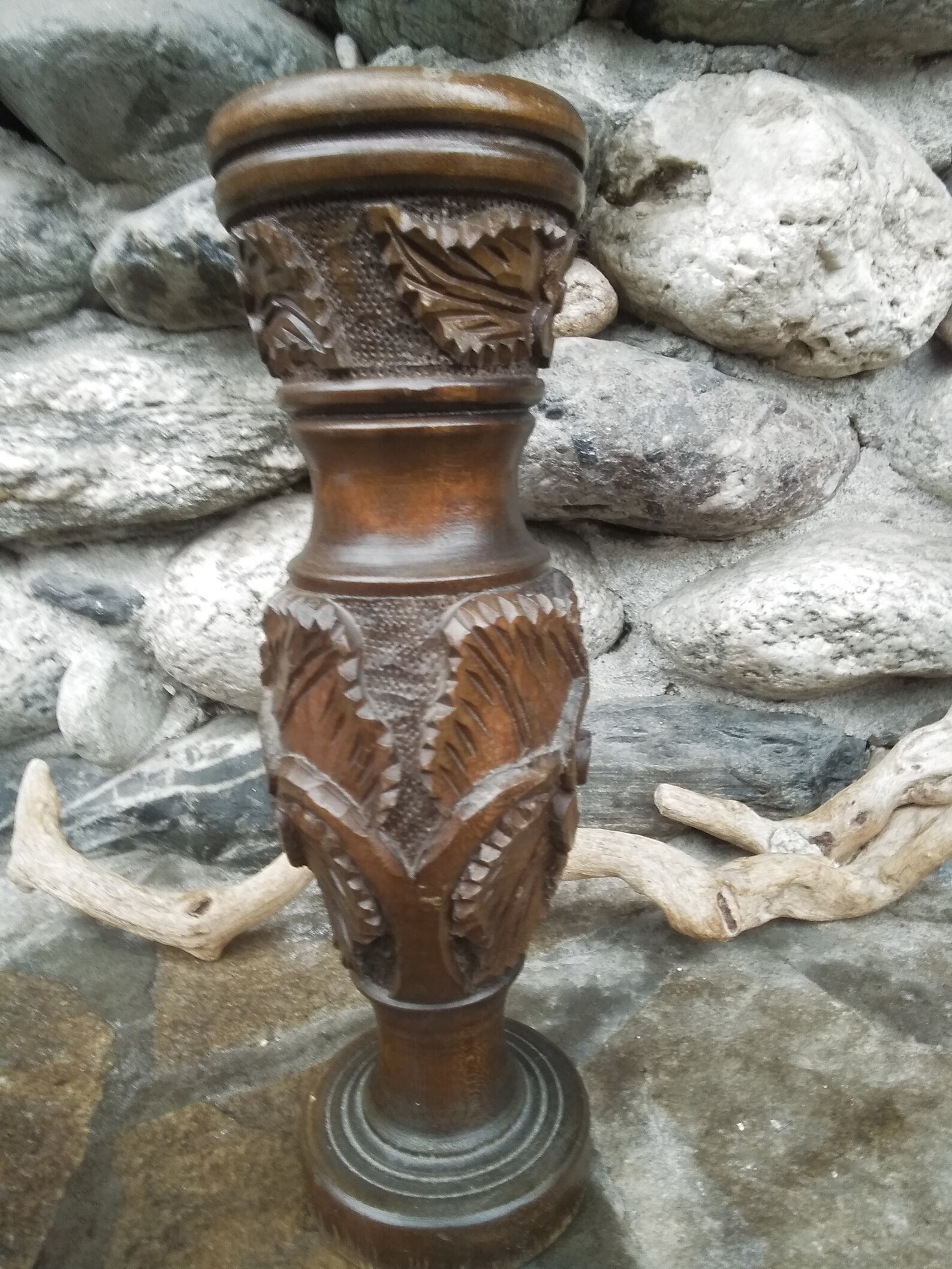 Handmade Wooden Vase Unique Hand Carved Vase Wooden Vase - Etsy