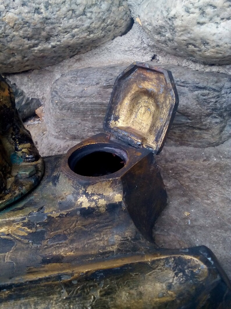 Vintage Metal Ink Well Old Iron Ink Well Antique Ink Well - Etsy