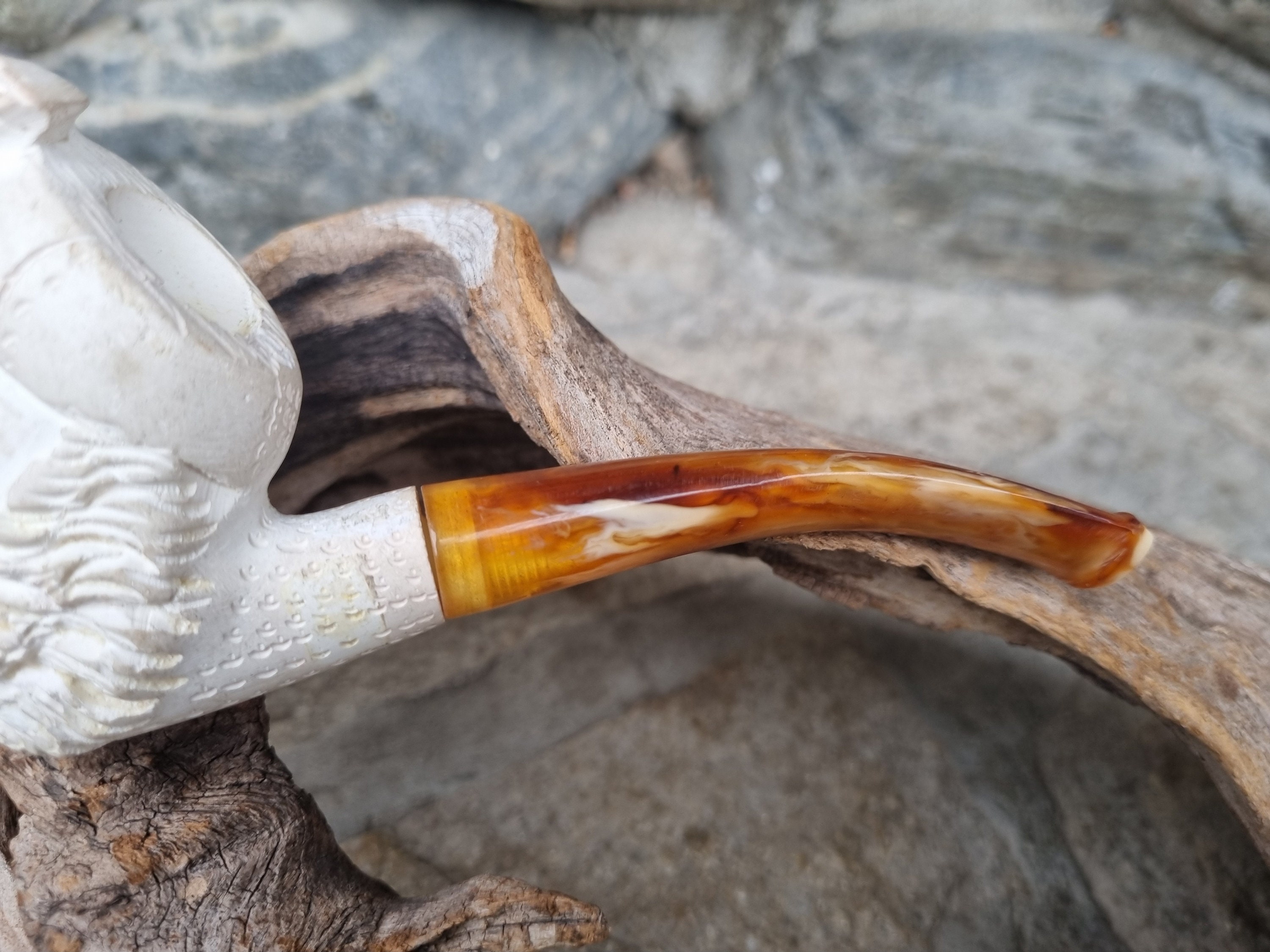 Unique Smoking Pipe Vintage Tobacco Pipe Made of Sea Foam - Etsy