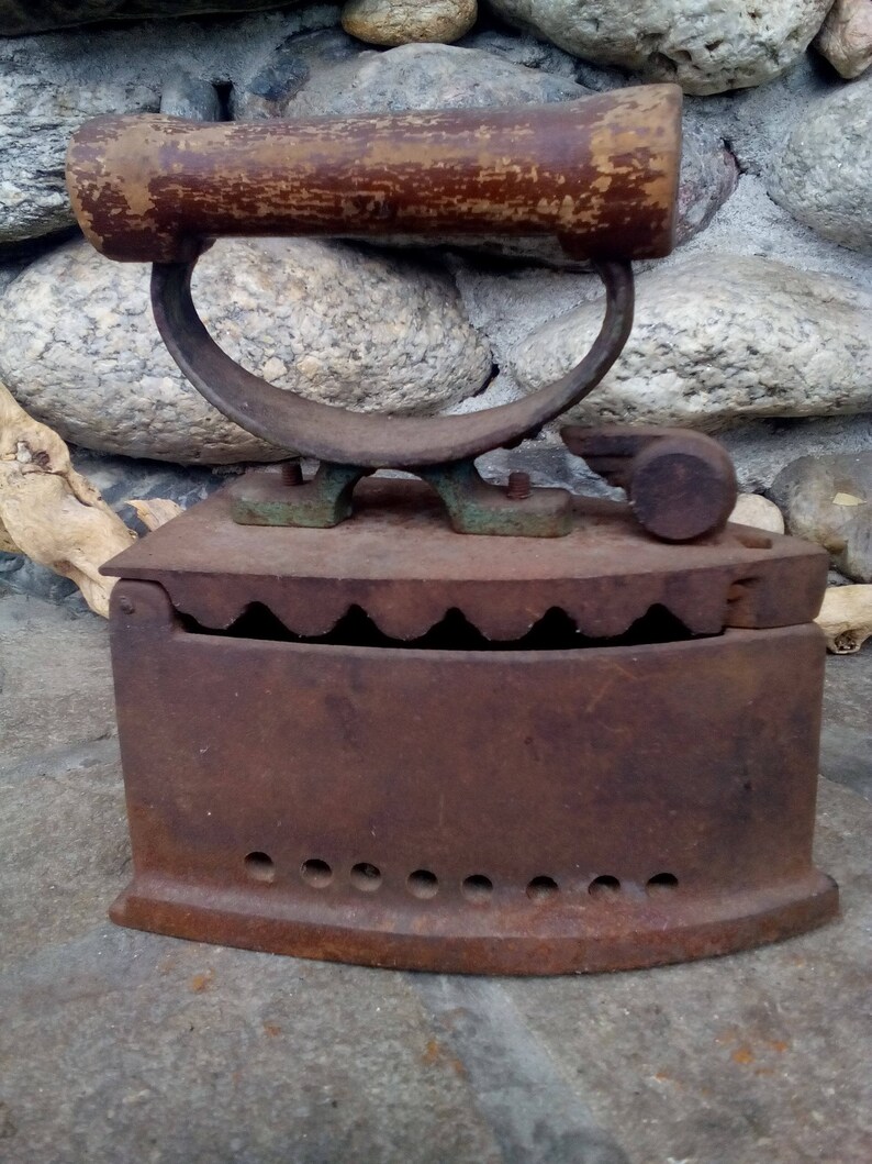 Very Old Iron Vintage Iron 1800's Very Rare Cast Iron - Etsy