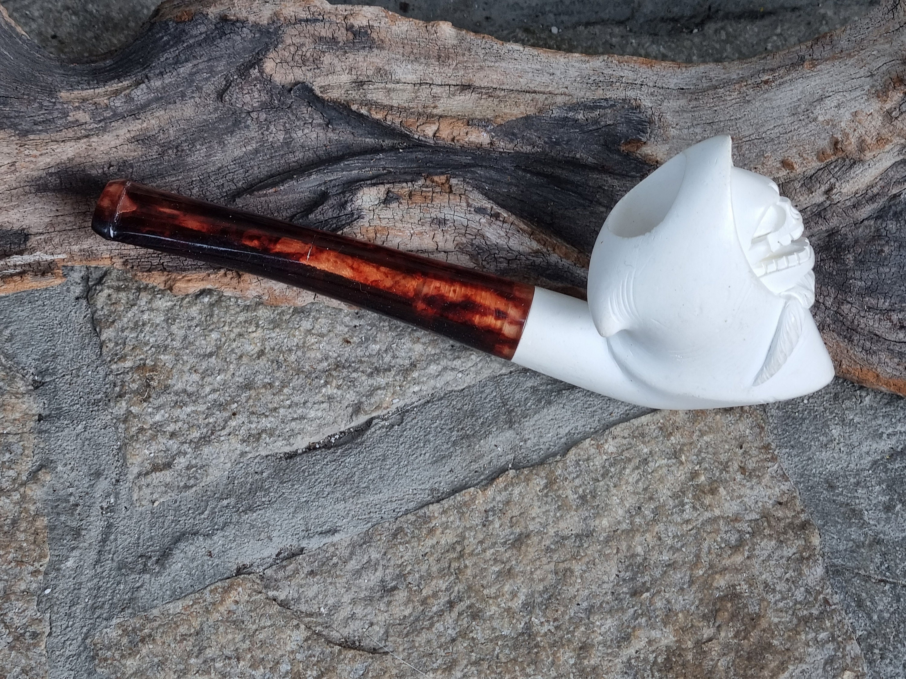 Unique Smoking Pipe Vintage Tobacco Pipe Made of Sea Foam - Etsy