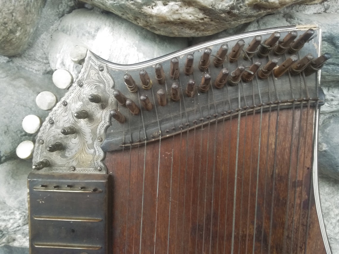 Old German String Instrument ZITHER Very old Guitar Made | Etsy