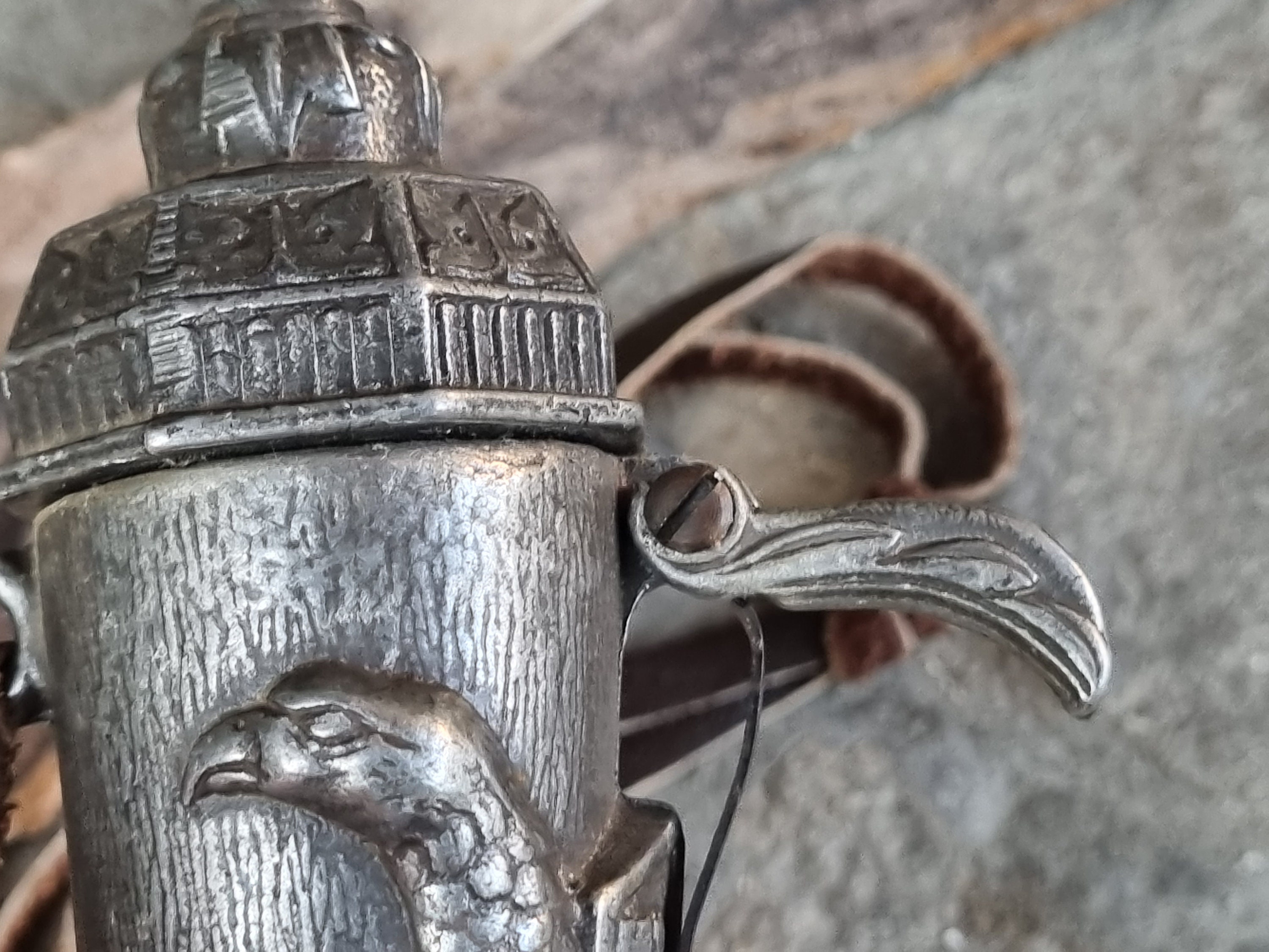 Old Powder Flask Vintage Flask Black Powder Decoration - Etsy