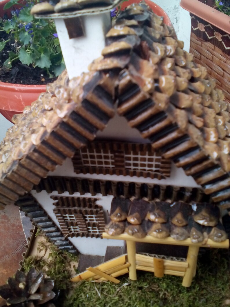 Model of a House Made Entirely of Natural Materials Handmade | Etsy