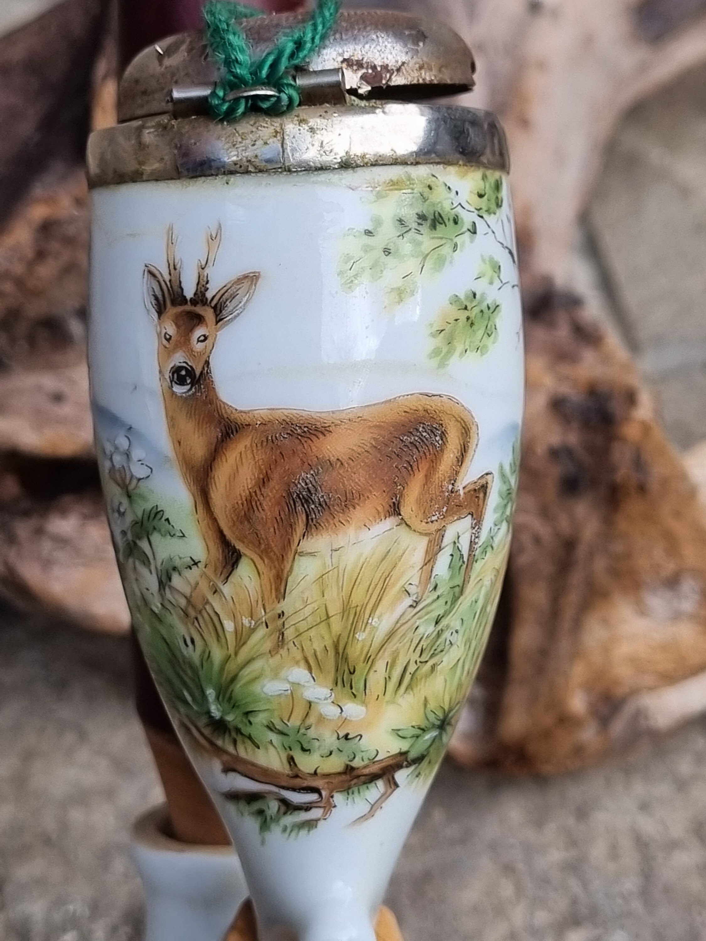 Old Porcelain Tobacco Pipe Vintage Porcelain Pipe Old | Etsy